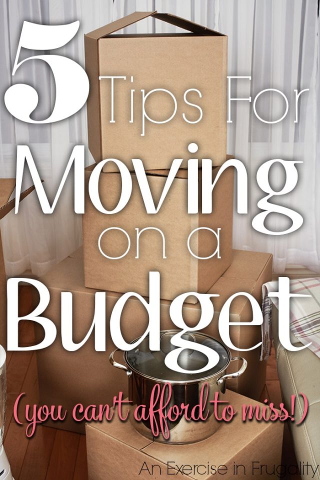 Moving On A Budget - An Exercise in Frugality