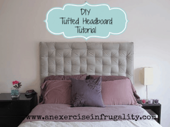 DIY Tufted Headboard Tutorial - An Exercise in Frugality