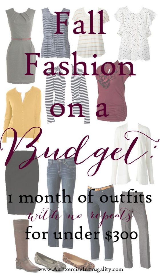 Fall Fashion on a Budget - An Exercise in Frugality