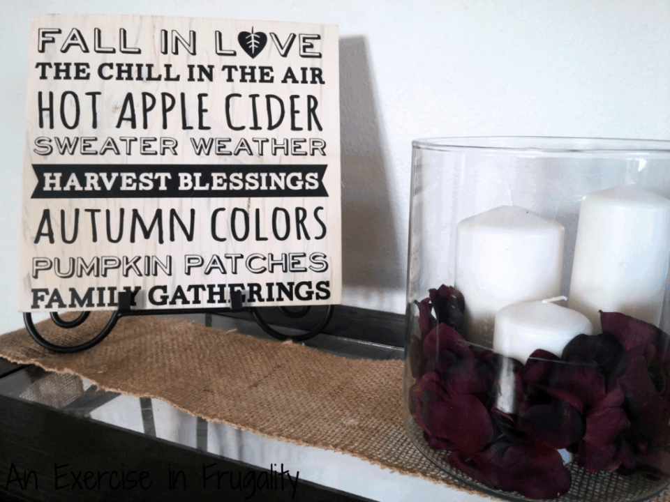 Easy DIY Fall Decor Ideas - An Exercise in Frugality